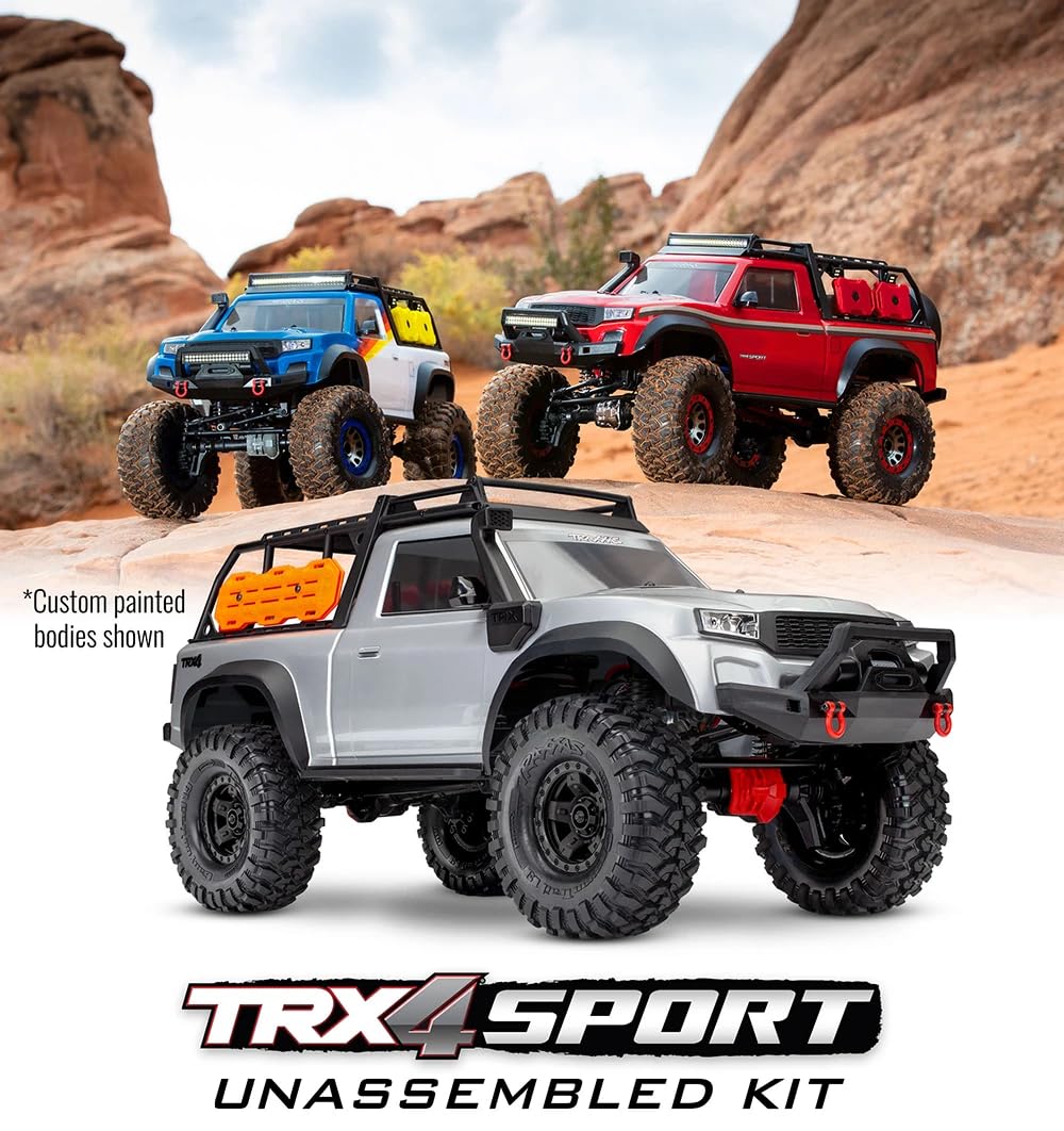 Traxxas 82010-4 TRX-4 Sport Unassembled Kit Includes: Pre-Cut Clear TRX-4 Sport
