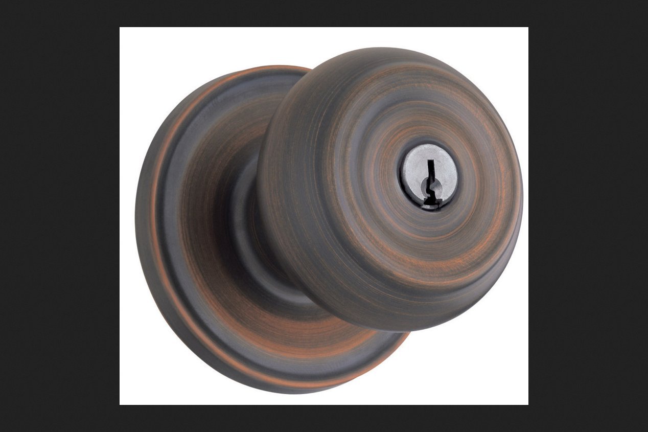 WEISER LOCK GA531 P11P SMTK4 MS 6LR1 Phoenix Entry Knob, Bronze
