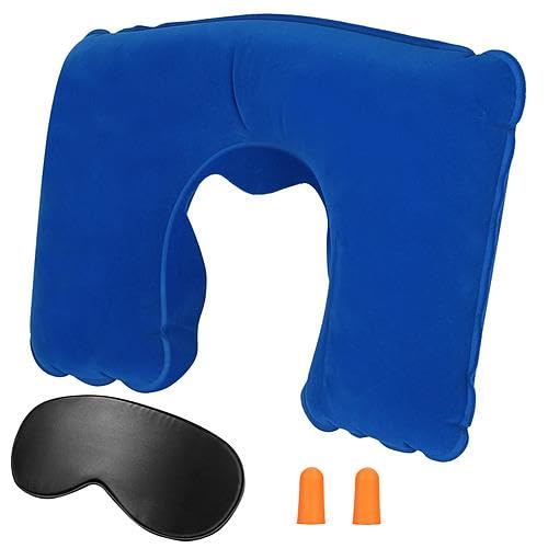 Travel Pillow Inflatable U Shape Neck Pillow Neck Support Head Rest Nap Car Airplane Cushion
