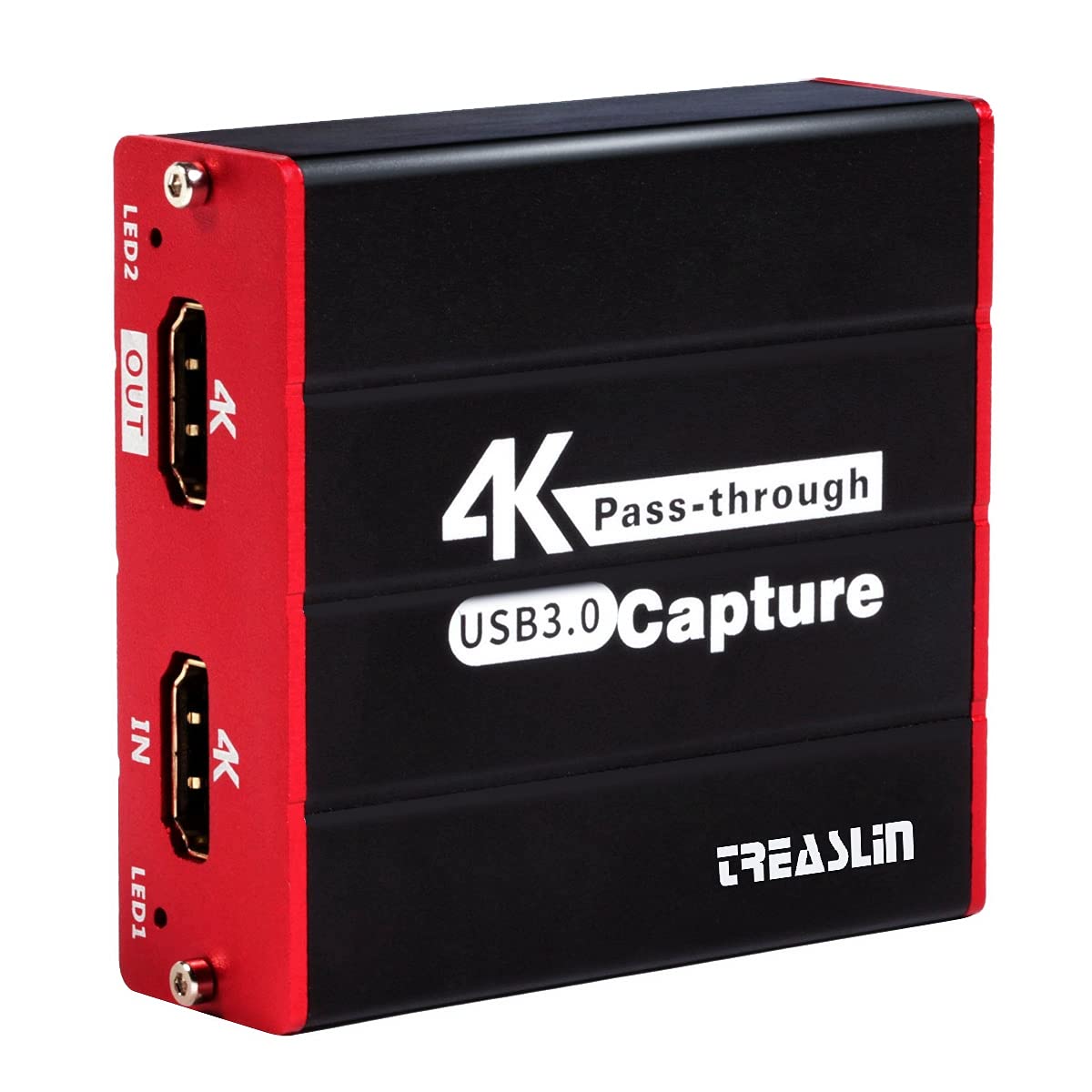TreasLin Screen Capture Recorder, No PC Required 1080P HDMI Recorder,One-Click Recording, Screen Recorder Compatible with TV Box Xbox One PS4 Wii U Switch School lectures,No PC Required…