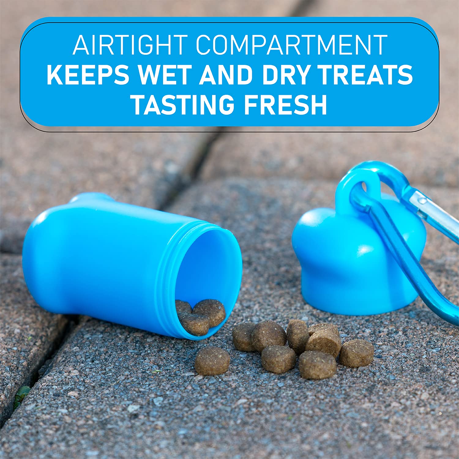 TREATPOD Treat Holder - Leash Dog Treat Pouch and Portable Training Container