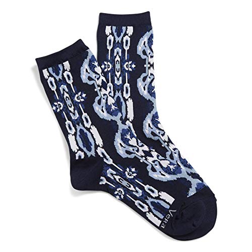 Vera Bradley Women's Crew Socks, Ikat Island, One Size