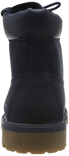 Timberland unisex-child 6 In Premium WP Boot Navy Nubuck Majority Leather with Synthetic 4M