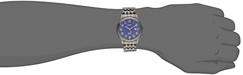 Timex Men's T2P203 Woodcrest Drive Black Stainless Steel Expansion Band Watch