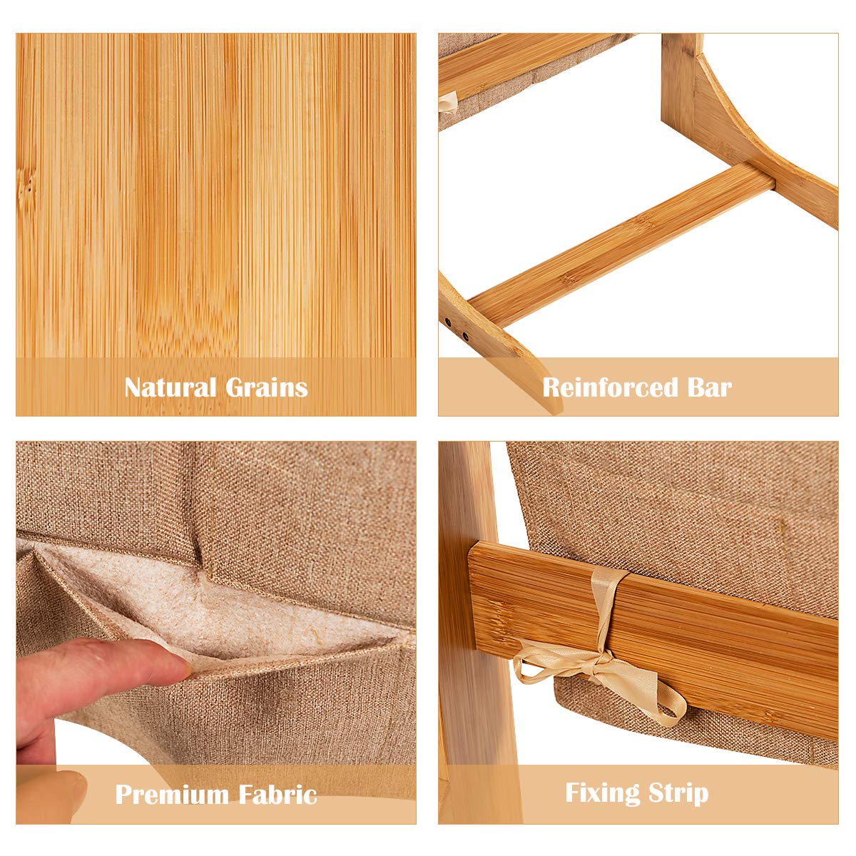 Tangkula Sofa Side Table, TV Tray Couch Snack Table Overbed Table, Laptop Desk End Table Modern Furniture for Home Office