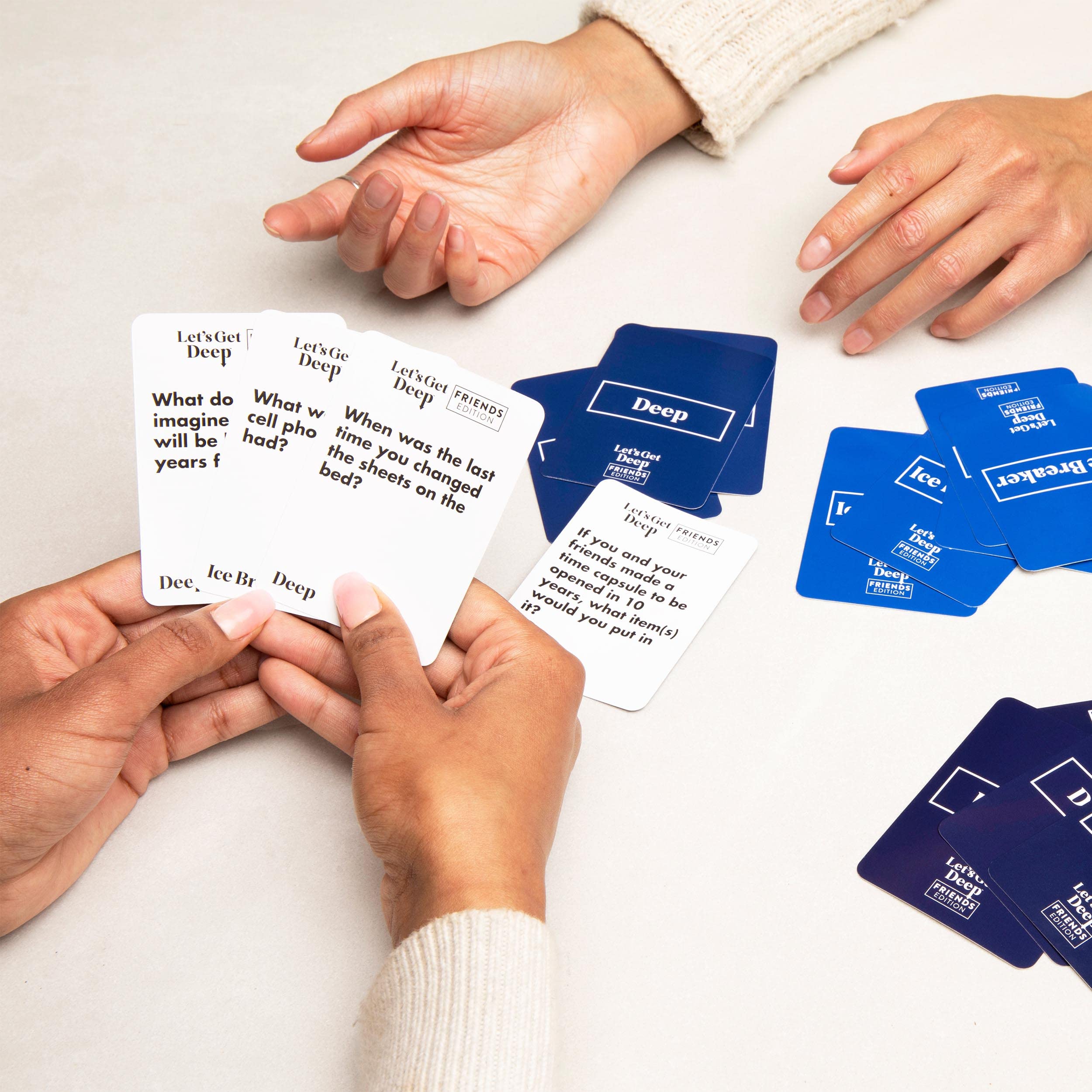 WHAT DO YOU MEME? Let's Get Deep: Friends Edition – Game Night Conversation Starter Cards for Friends