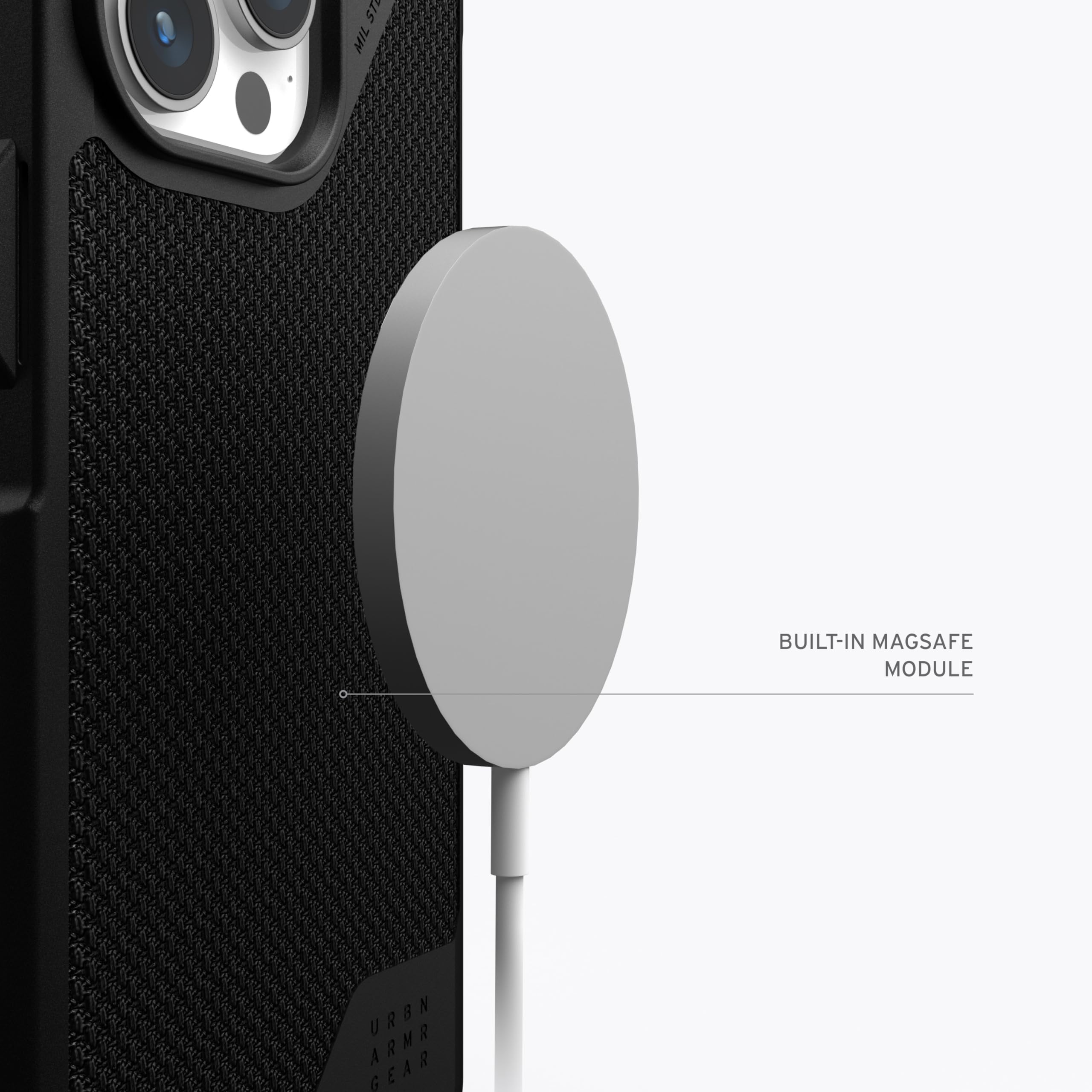URBAN ARMOR GEAR UAG Case [Updated Ver.] Compatible with iPhone 15 Pro Max Case 6.7" Metropolis LT Kevlar Olive Built-in Magnet Compatible with MagSafe Charging Rugged Military Grade Protective Cover