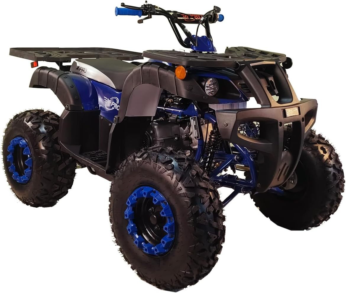 X-PRO 200 Utility ATV with Automatic Transmission w/Reverse,Big 23"/22" Wheels! (Blue)