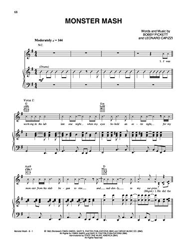 The Halloween SongBOOk: Piano/Vocal/Guitar & Piano Solos