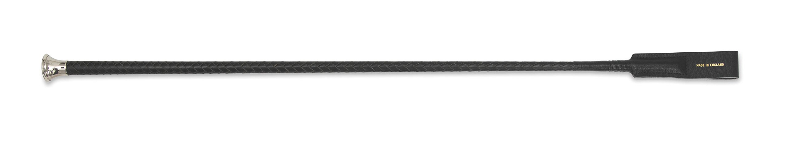 Shires, Equestrian Hampton Plaited Riding Whip with Metal Knob End