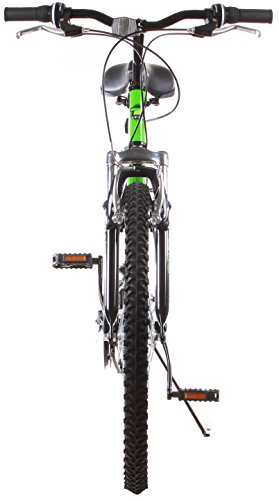 Titan Trail 21-speed Suspension Men's Mountain Bike, 18-Inch Frame, Green and Black