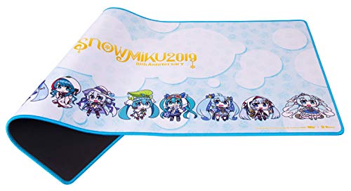 Thermaltake Tt Esports Dasher Extended Hatsune Miku Limited Edition Gaming Mouse Pad Snow Miku 2019 Edition Semi-Coarse Surface Non-Slip Rubber Base 35.43”X15.75”X0.16” MP-DSH-Blksxs-09