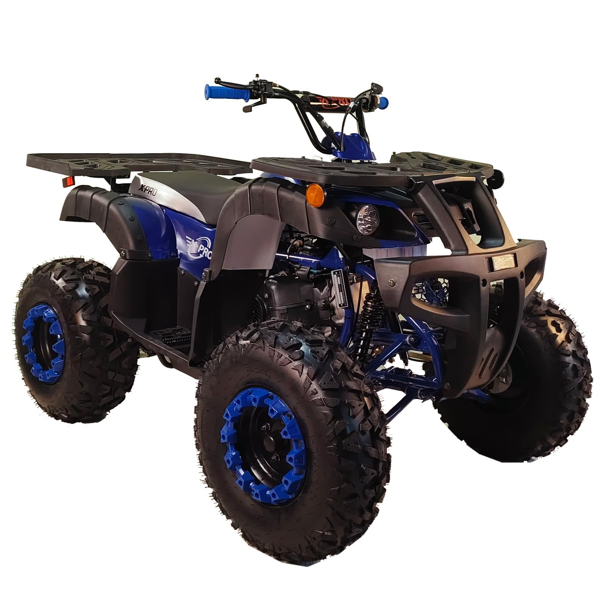 X-PRO 200 Utility ATV with Automatic Transmission w/Reverse,Big 23"/22" Wheels! (Blue)