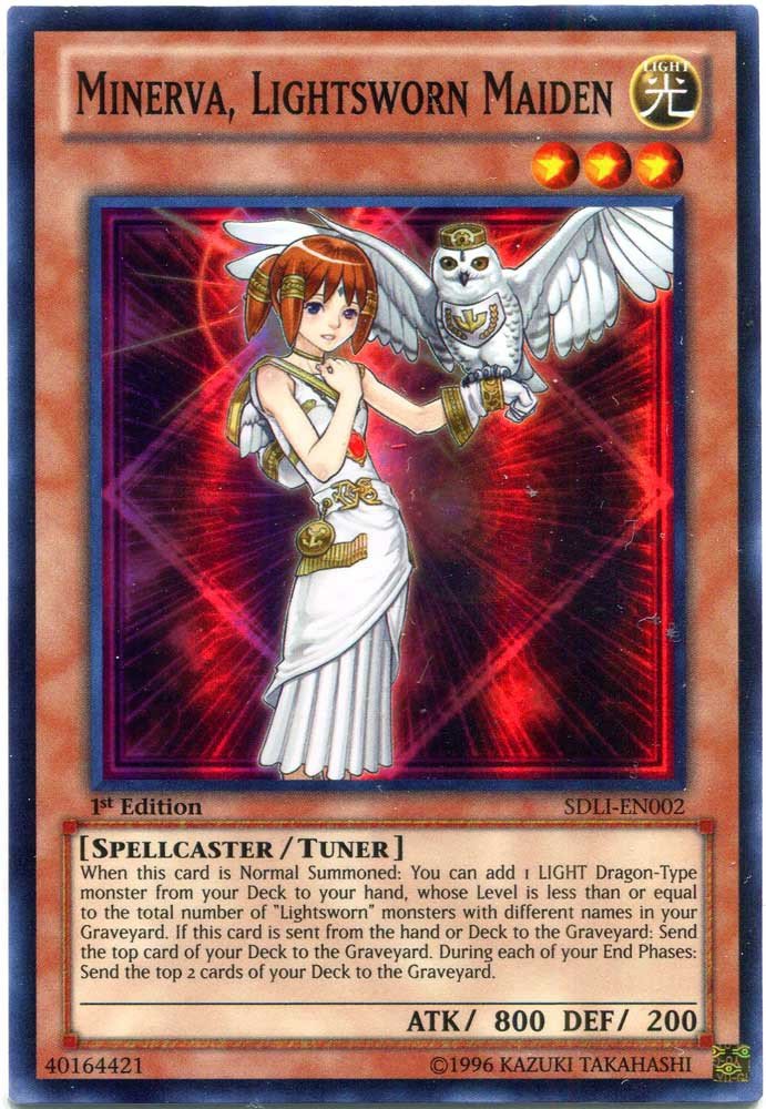 Yu-Gi-Oh! - Minerva, Lightsworn Maiden (SDLI-EN002) - Structure Deck: Realm of Light - 1st Edition - Super Rare