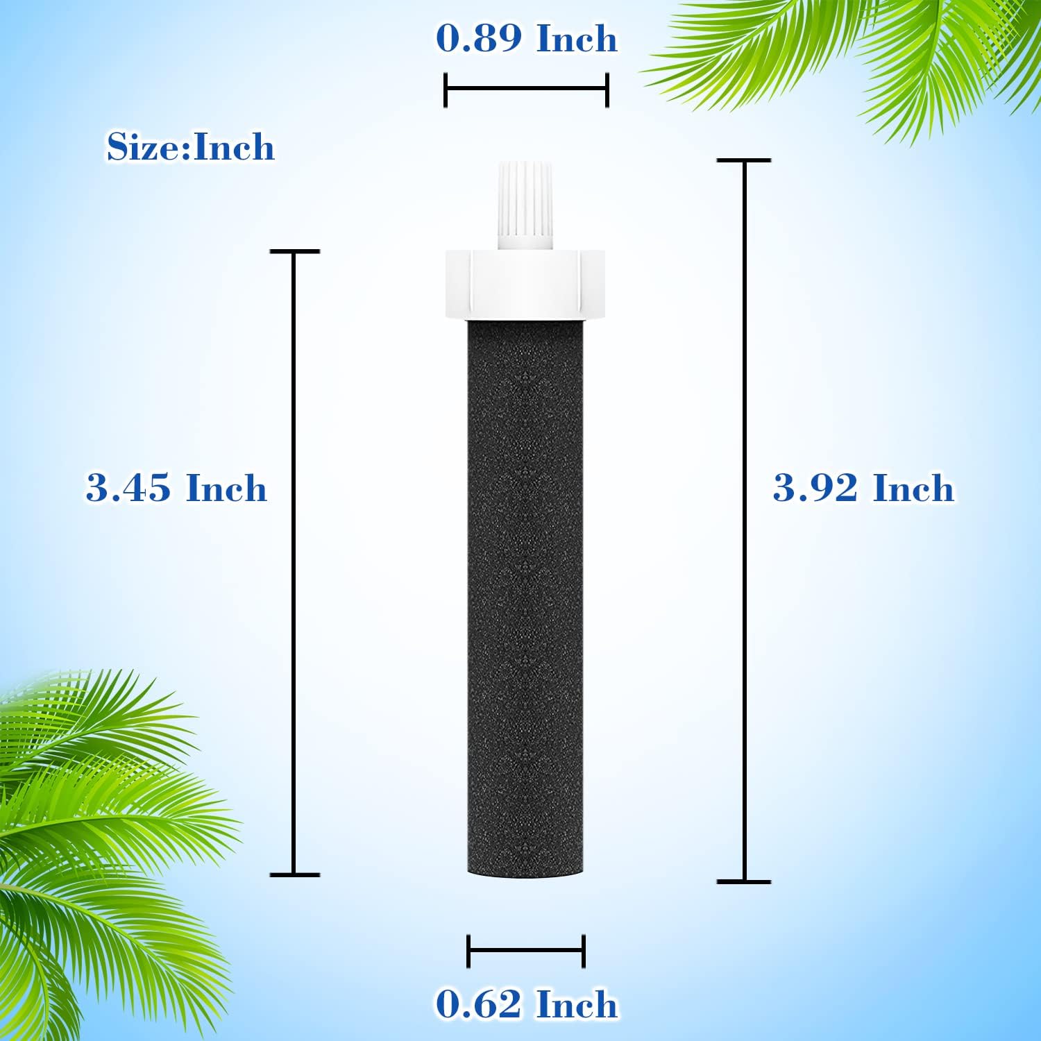 Water Bottle Filter Replacement for Brita BB06 Compatible with Brita Hard Sided and Sport Bottle Filter – BPA Free (10A Packs)