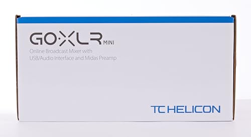 TC Helicon GoXLR MINI Online Broadcast Mixer with USB/Audio Interface and Midas Preamp, Officially Supported on Windows