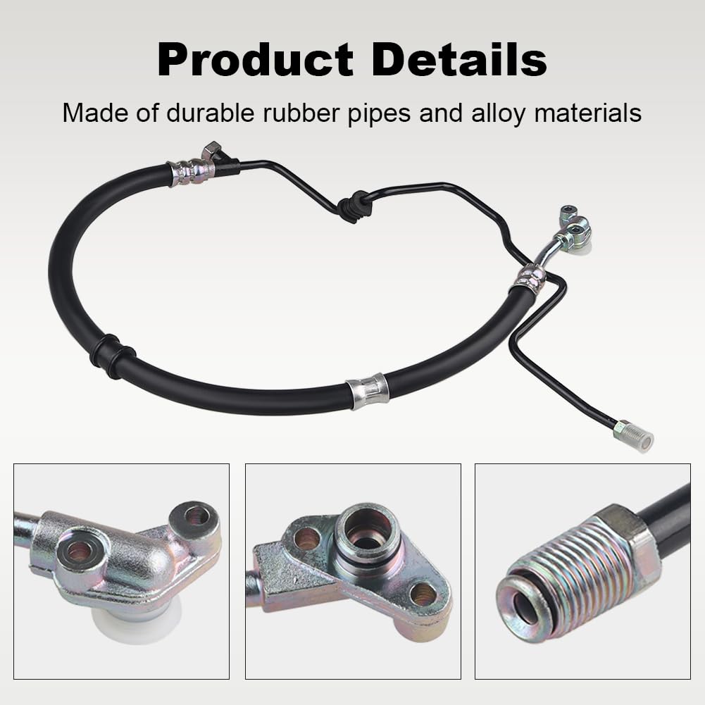 WMPHE Compatible with Power Steering Pressure Hose Assembly Honda Pilot V6 3.5L 2005 2006 2007 2008, Replace OEM 53713S9VA01, M14 x 1.5 Connector Screw