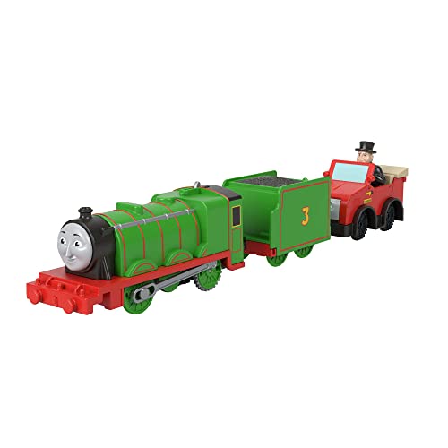 Thomas & Friends Henry with Winston and Sir Topham Hatt, motorized toy train for preschool kids 3 years and older