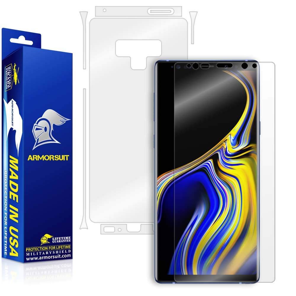 Straight Talk Samsung Galaxy Note 9 128Gb SM-N960U Ocean Blue with a CDMA BYOD Kit & A Samsung Wireless Charger Plus A Installed Armor-Suit Full-Body Protector Bundle