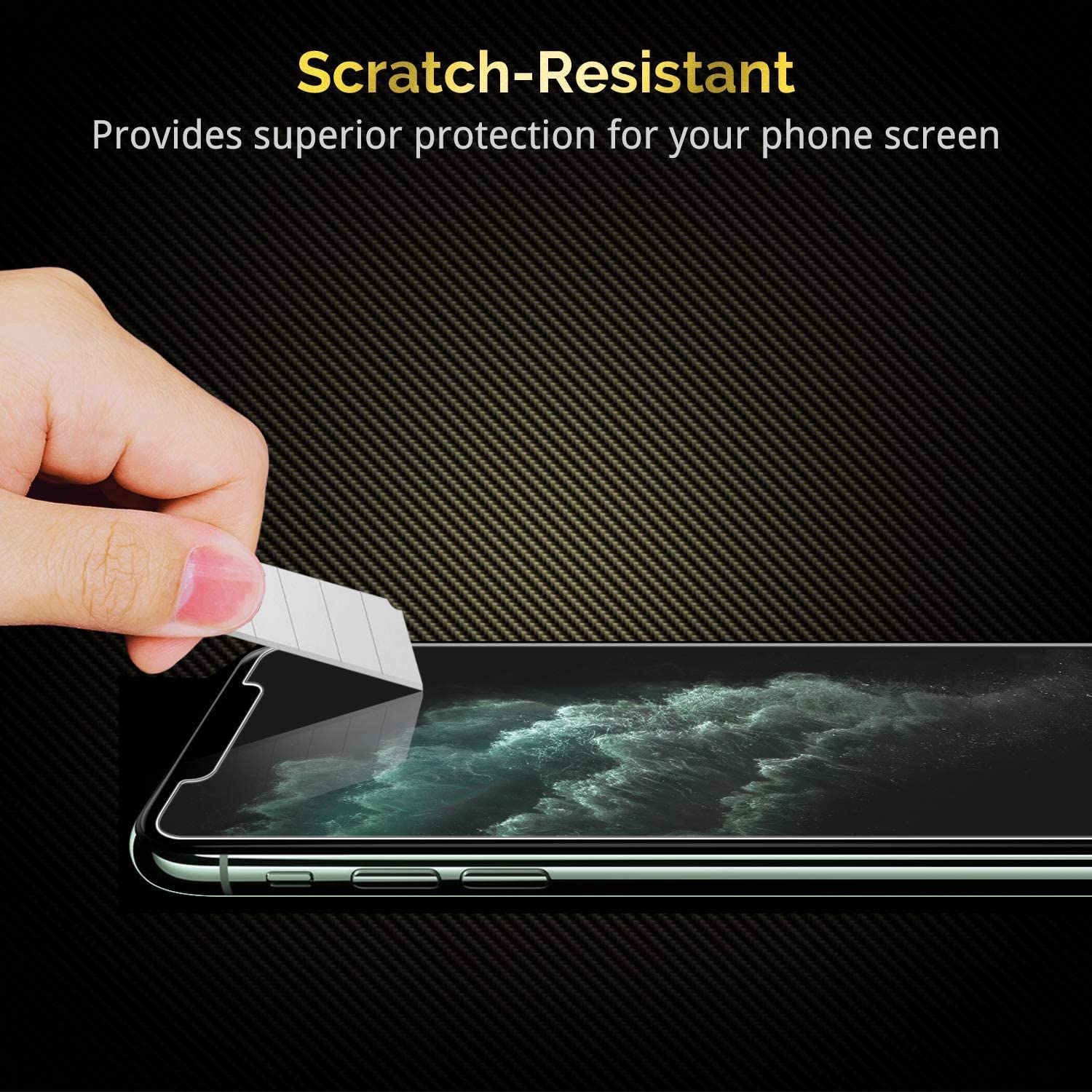 UNBREAKcable Screen Protector for iPhone 11 Pro Max iPhone Xs Max 2-Pack 6.5", Double Defense 9H Hardness HD Tempered Glass Screen Protector for iPhone 11 Pro Max/Xs Max with Easy Installation Frame,UBMU153