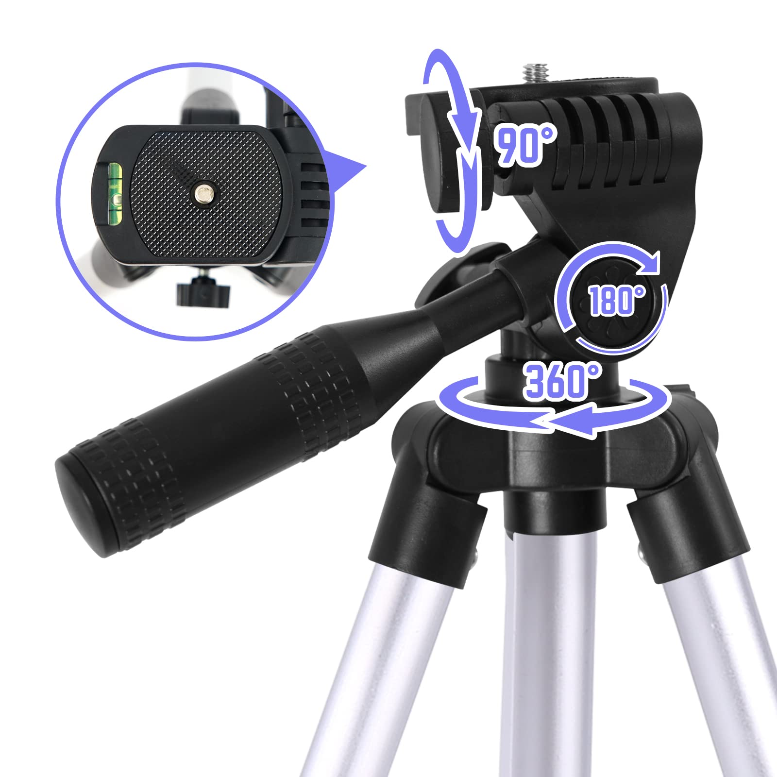 Telescope for Adults & Kids, 300mm Focal Length Refractor Telescope, 70mm Aperture Professional Astronomy Refractor Telescope for Beginners, Phone Adapter & Wireless Remote (White)