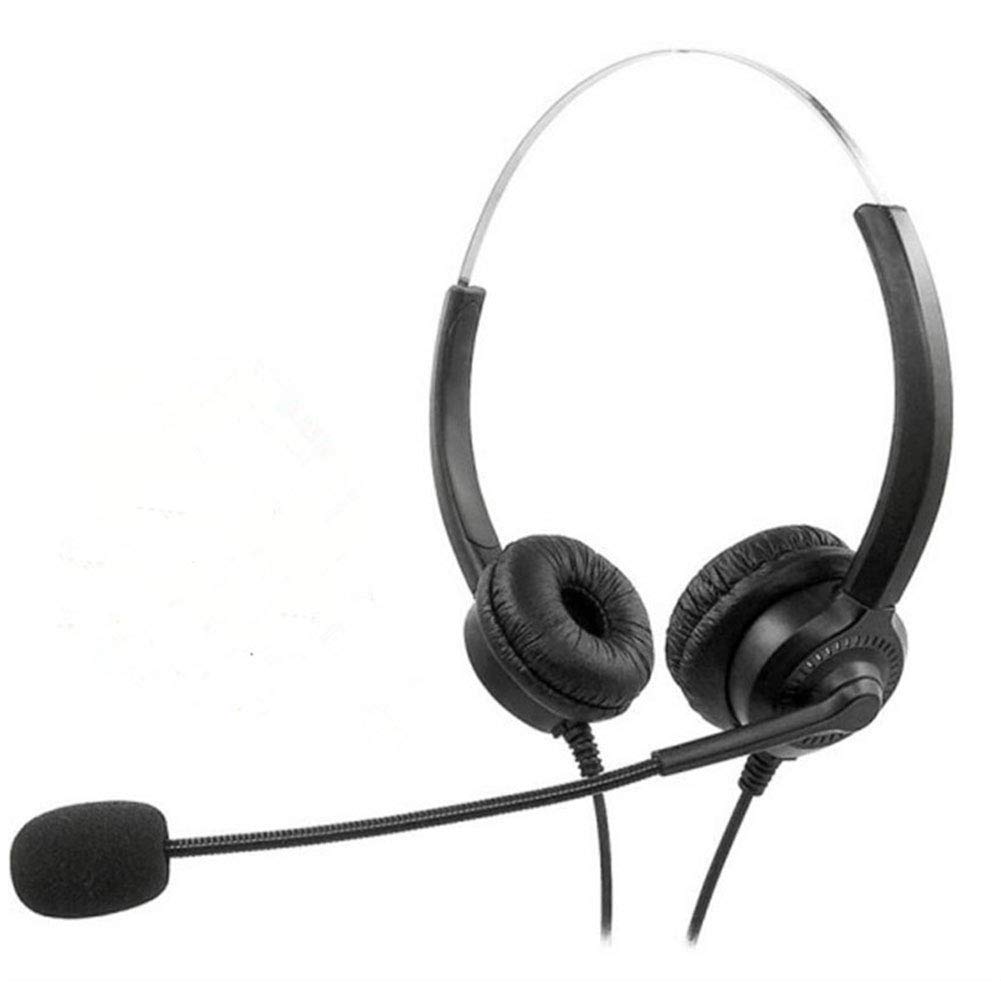 USB PC Headset, Noise Cancelling Stereo Gaming Headphones with Microphone Call Center for PC, Laptop, Tablet, TV, Skype