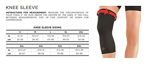 Tommie Copper Women's Performance Triumph Knee Sleeve, Slate Grey, XX-Large