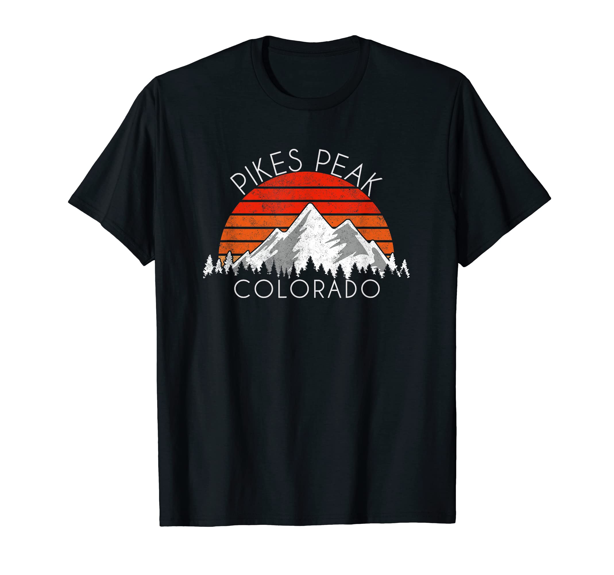 Vintage Pikes Peak Colorado Distressed Retro T-Shirt