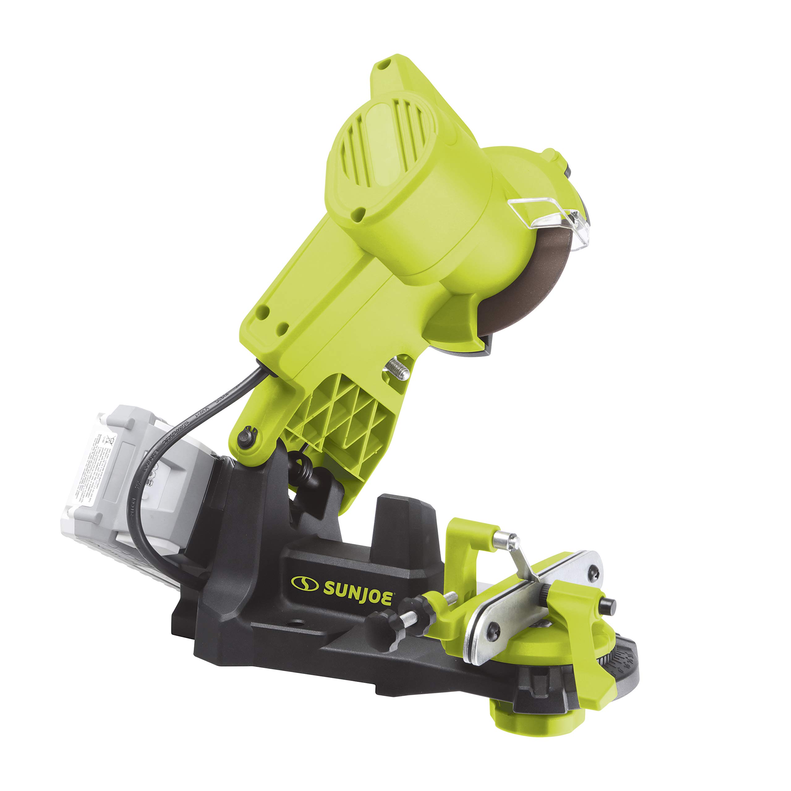 Sun Joe 24V-CSSHRP-LTE 24-Volt Cordless Chainsaw Sharpener, Kit (w/2.0-Ah Battery + Quick Charger)