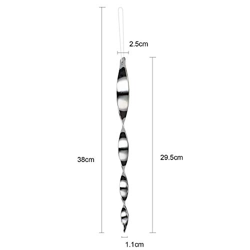 Woodpecker Bird Scare Devices,Reflective Scare Rods Control Device to Keep Birds Away from Patio Pool(Christmas Reflective Strip Hanging Home as Decoration) (12pcs)