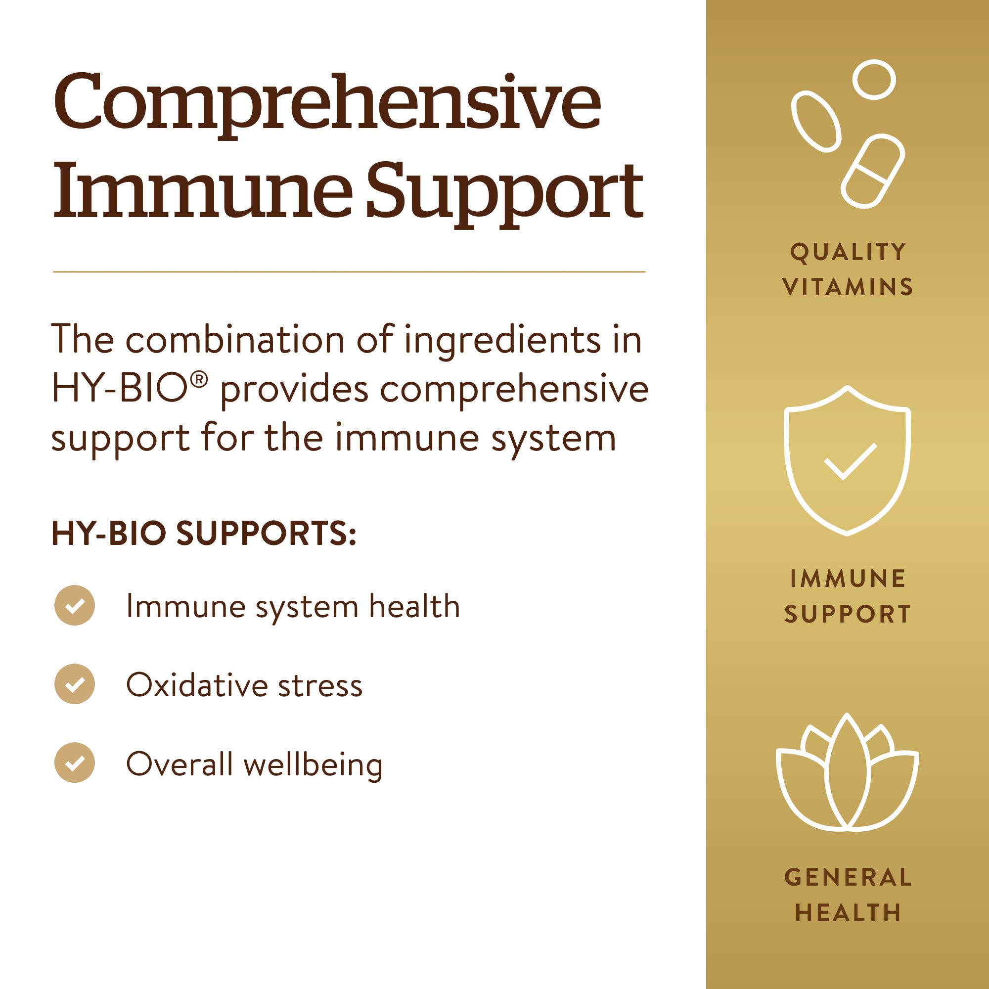 Solgar HY-BIO, 250 Tablets - Antioxidant & Immune Support - Citrus Bioflavonoids, Vitamin C, Rutin & Rose Hips - Non-GMO, Vegan, Gluten Free, Dairy Free, Kosher - 250 Servings