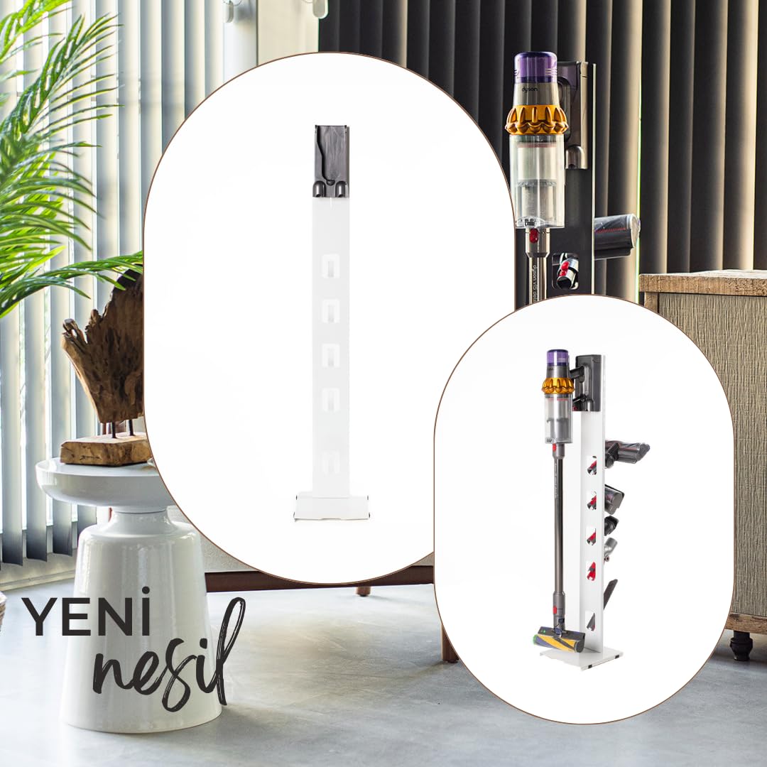 Vacuum Stand for D/yson V15 V11 V10 V8 V7 V6,Stable Metal Storage Bracket Stand Holder for D/yson Handheld DC30 DC31 DC34 DC35 DC58 DC59 DC62 Cordless Vacuum Cleaners & Accessories