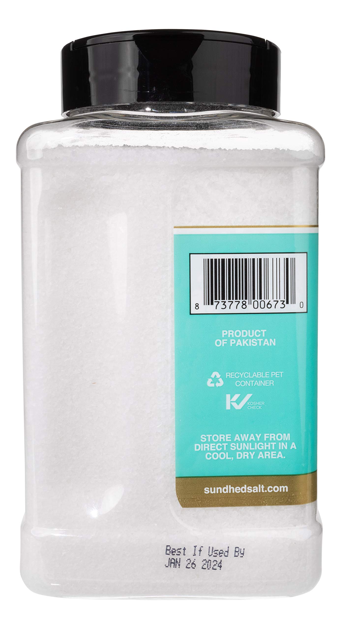 Sundhed Sea Salt (Fine) in Refill | 750 Grams (26.45 oz) | Gourmet Seasoning Salt | Real and Natural Iodized Salt | Keto Friendly and Kosher Certified