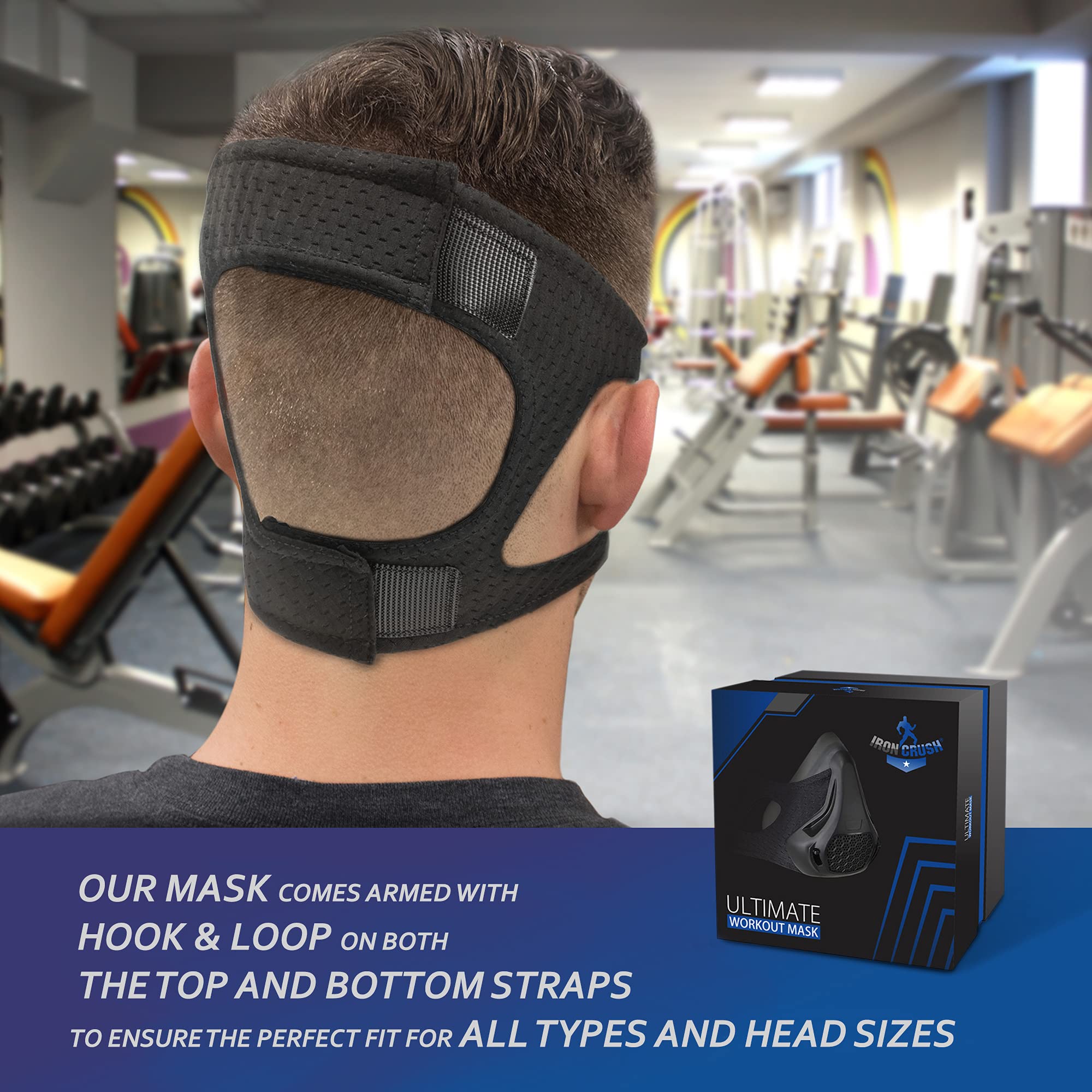 Workout Mask for Training β Running Mask for Respiratory Strength Boosting β 24 Breathing Resistance Levels High Altitude Exercise Masks for Men and Women