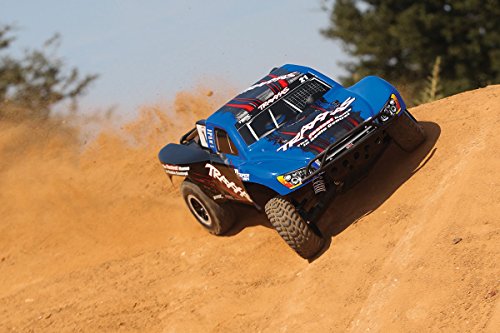 Traxxas 58076-4 Blue Slash 2WD 1/10 Brushless Short Course Truck with TQi 2.4GHz Radio/TSM, Blue
