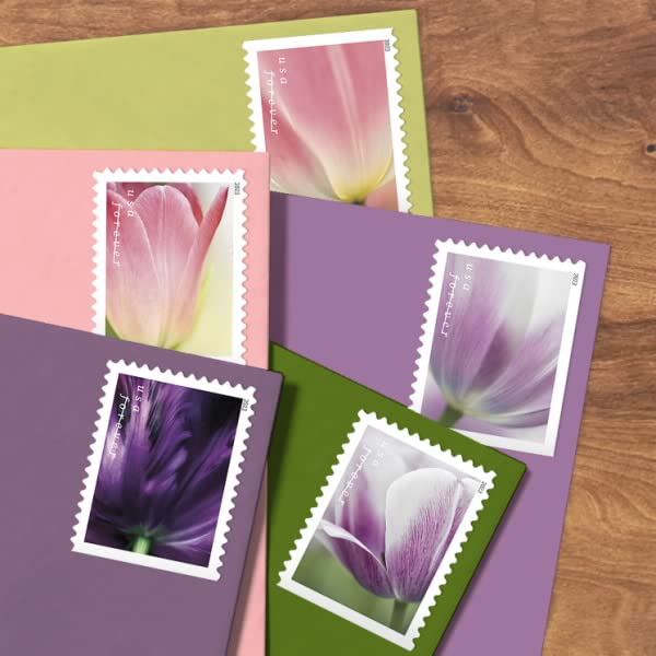 USPS 2023 Tulip Blossoms Forever First Class Postage Stamps (20 Count Strip)