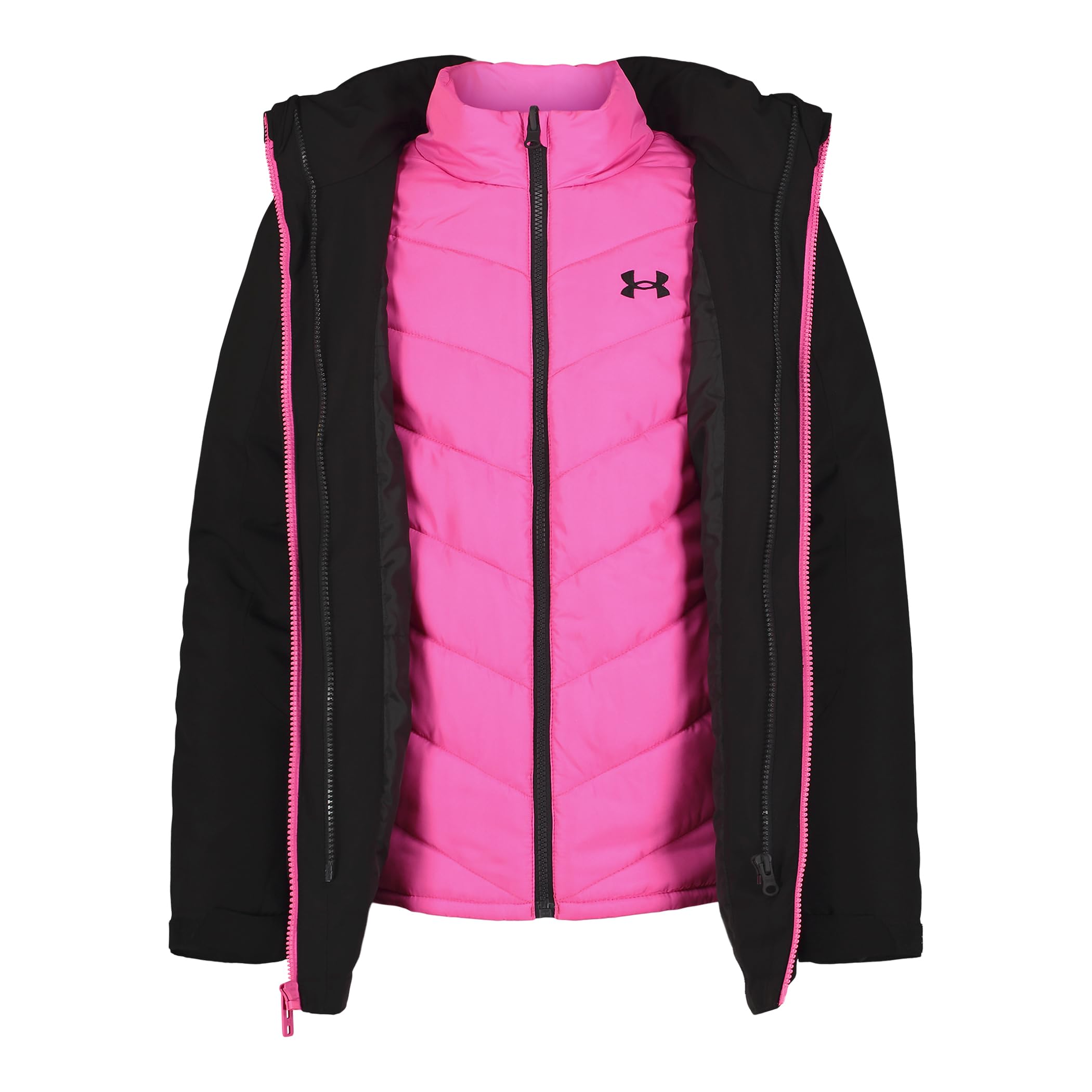 Under Armour UA WESTWARD 3 IN 1 JACKET, Black/Pink, YMD