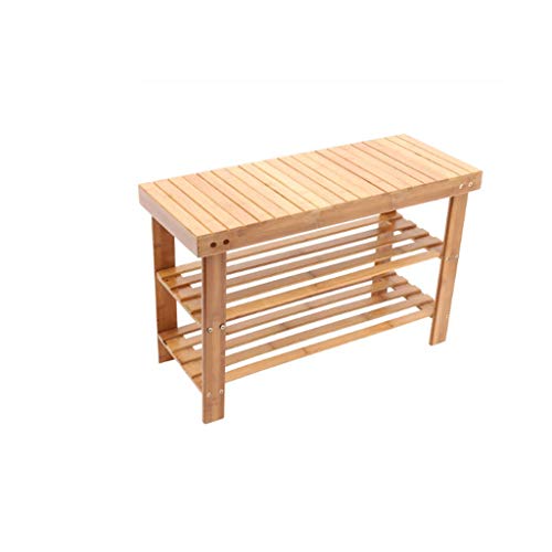 ZHYH Shoe Organizer Rack Simple Change Shoes Bench Entryway Storage Shoes Cabinet Multi-Functional Nordic Wooden