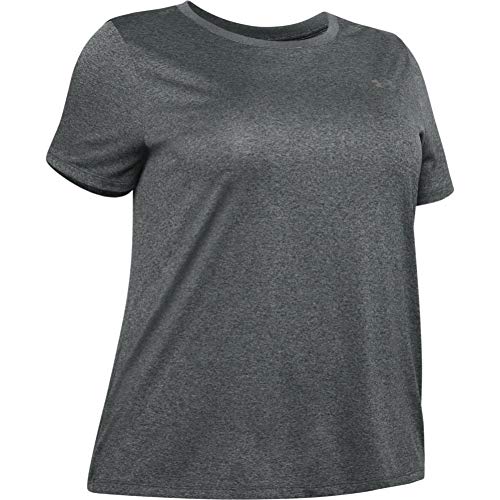 Under Armour Women's UA Tech Short Sleeve 3X Gray