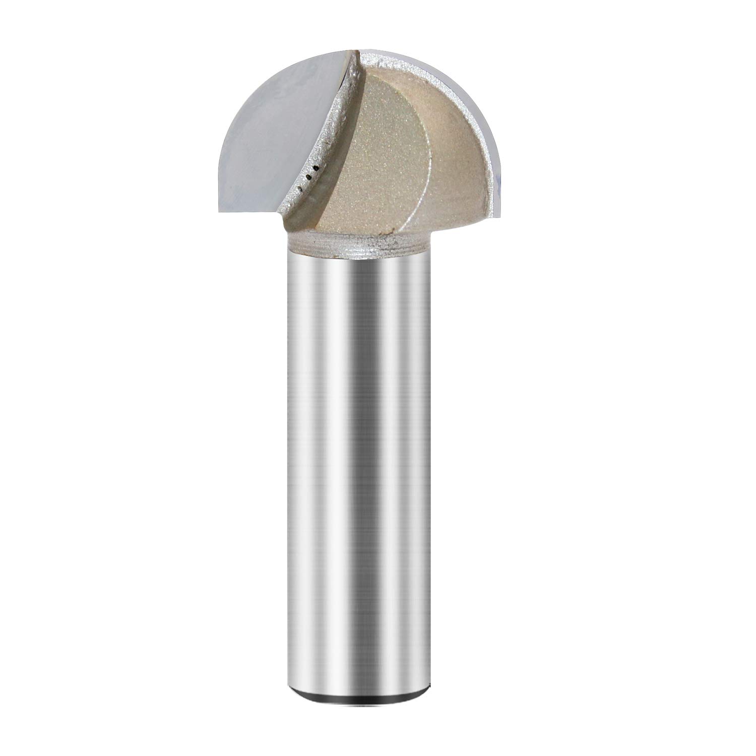 TIDEWAY Cove Box&Core Router Bit, Round Groove Nose Router Bit Solid Carbide For Woodworking , 5/8’’ Radius x 1-1/4'' Dia. x 1/2 inch Shank (1/2X1-1/4)