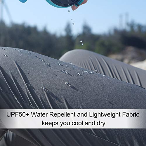 VAYAGER Women's Hiking Lightweight Pants - Quick Dry Running Pants with Zipper Pockets,Water Repellent UPF 50+ Jogger Pants(Grey M)