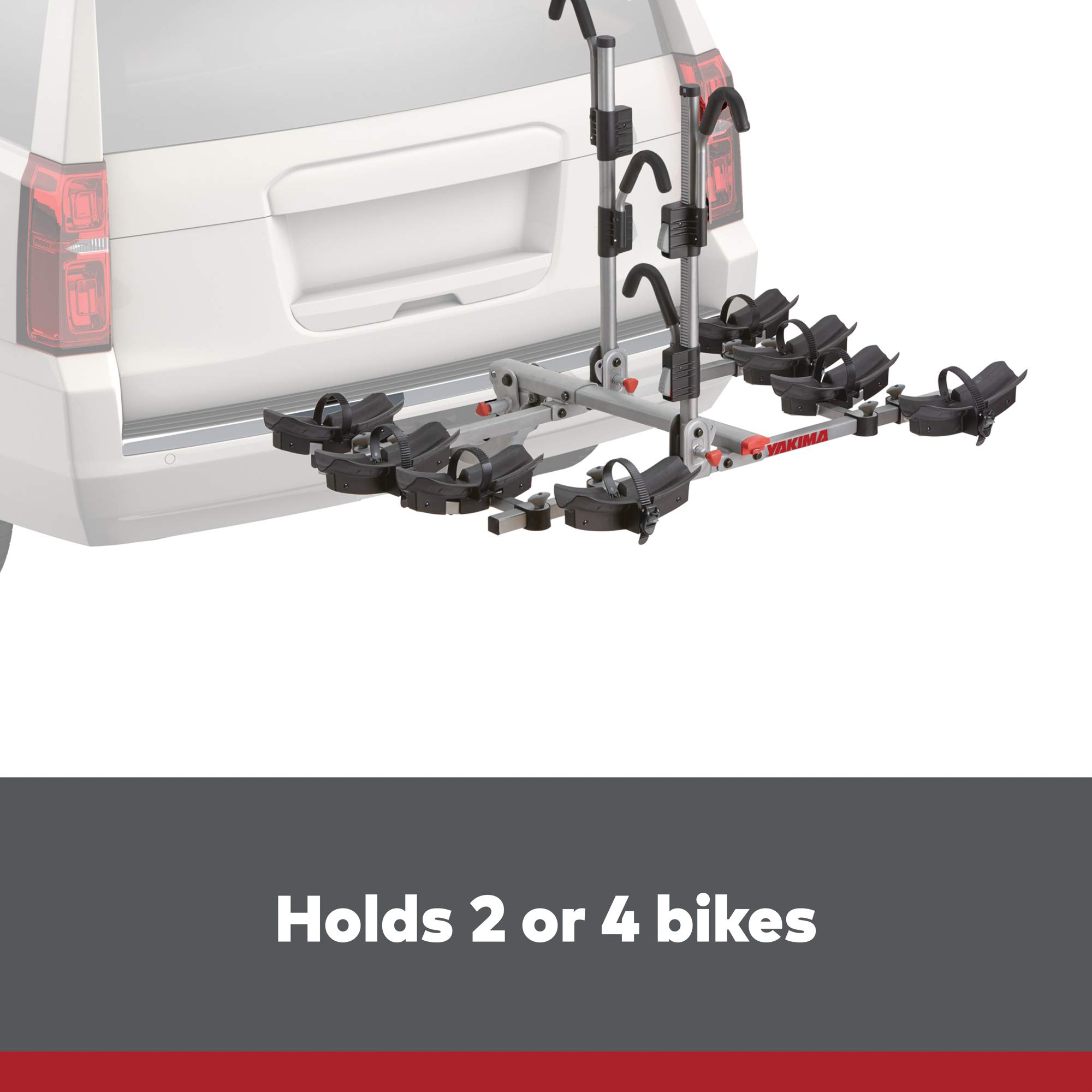 YAKIMA - FourTimer Hitch Mount Tray Bike Rack, 4 Bike Capacity
