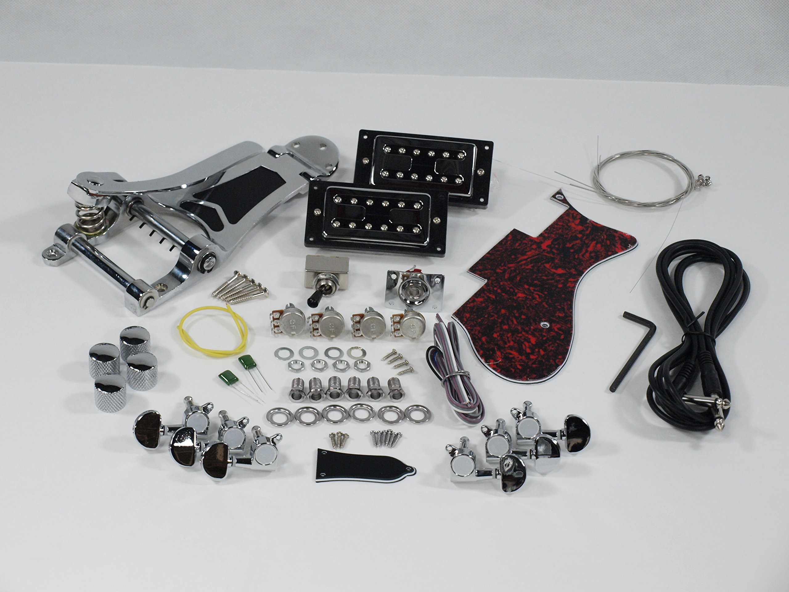 Solo GF Style DIY Guitar Kit, Maple Hollow Body, Vintage Tremolo, GFK-10