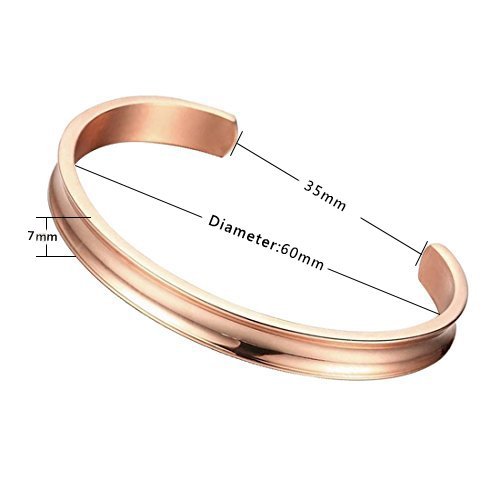 Zuo Bao Hair Tie Bracelet Stainless Steel Grooved Cuff Bangles for Women (4 Colors/Set)