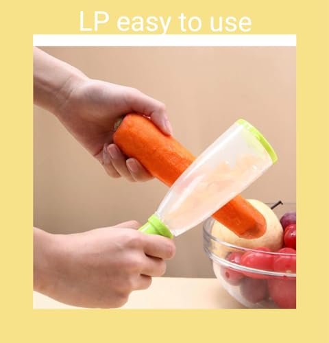 Vegetable Peeler with Container to Store Peel, Multi-functional Potato Orange Apple Peeler for Kitchen
