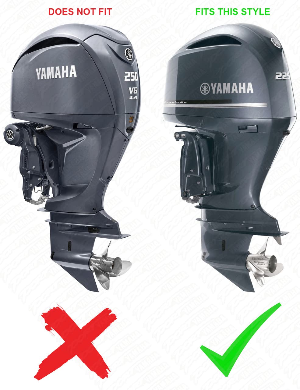 Yamaha OEM Heavy-Duty 4.2L Offshore Outboard Motor Cover MAR-MTRCV-F4-2L