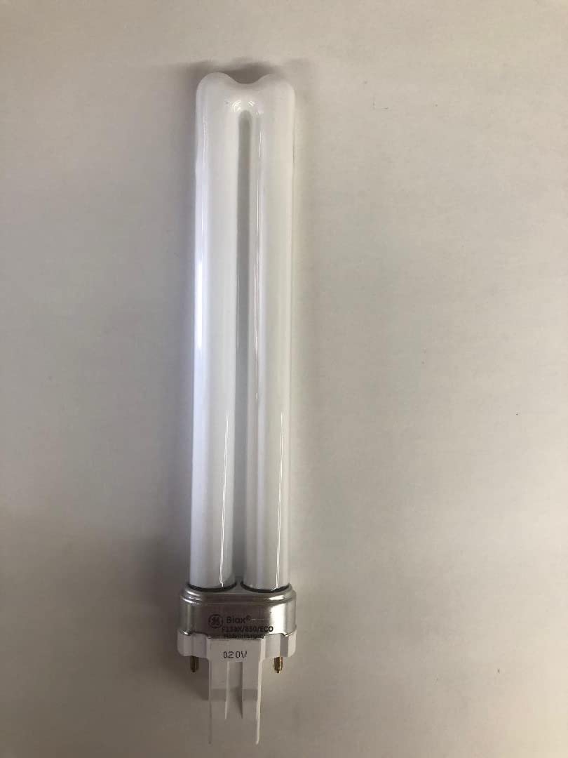 (case of 10) GE 97572 Ecolus Biax T4, F13BX/SPX50, 2 Pin GX23 Base, 5000K Color Temp, 13 watt, 784 lumen, plug-in compact fluorescent light bulb