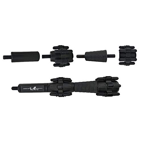 zzuus Archery Stabilizer 6.5" Customizable Stabilizer Vibration Dampening Compound Bow Hunting Accessory
