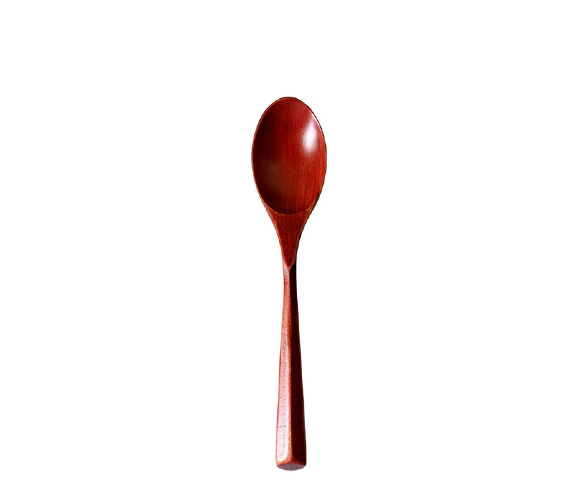 Triangular handle wooden spoon fork set dessert wooden spoon wooden fork portable spoon fork Largelacqueredspoon