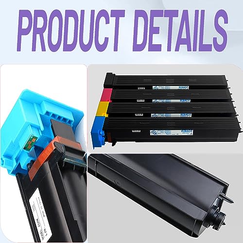 ZIRIA Compatible Toner Cartridges Replacement for Konica Minolta TN713(K+C+M+Y), Work with Bizhub C659 C759 Printer 4-Color